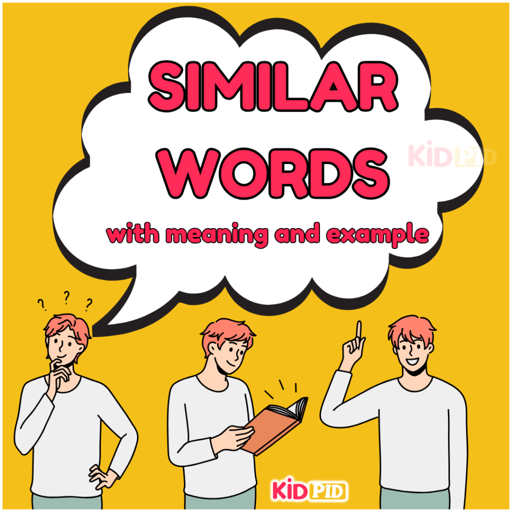 Similar Words With Meaning Book Kidpid Similar Words With Meaning Book Kidpid
