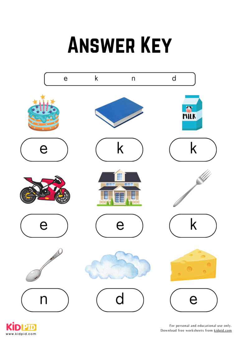 End Phoneme Isolation Worksheet For Kindergarten - Kidpid