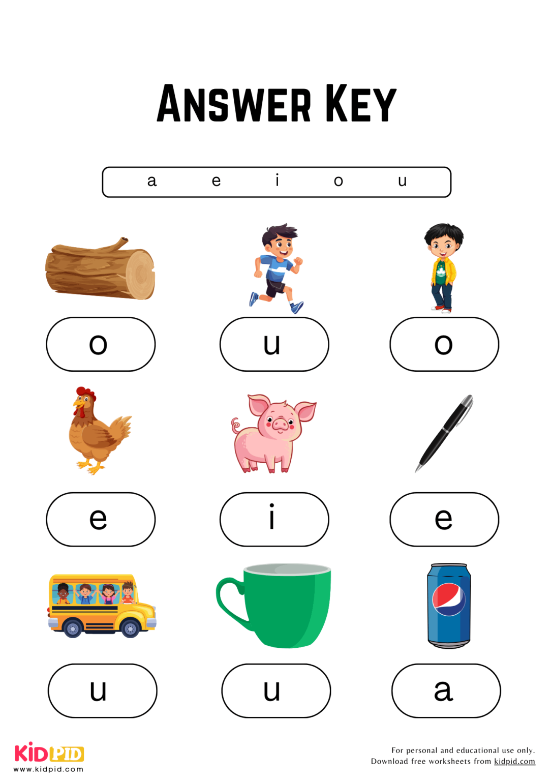 Middle Phoneme Isolation Worksheet For Kindergarten - Kidpid