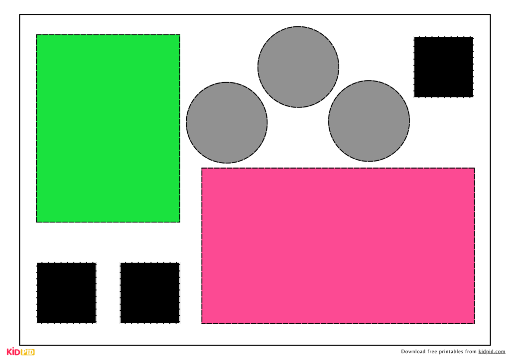 Lorry Shape Cut-Out: Coloring & Puzzle Printables - Kidpid