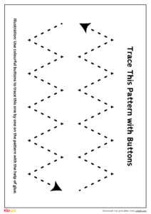 Button Pattern Printable Activity - Kidpid