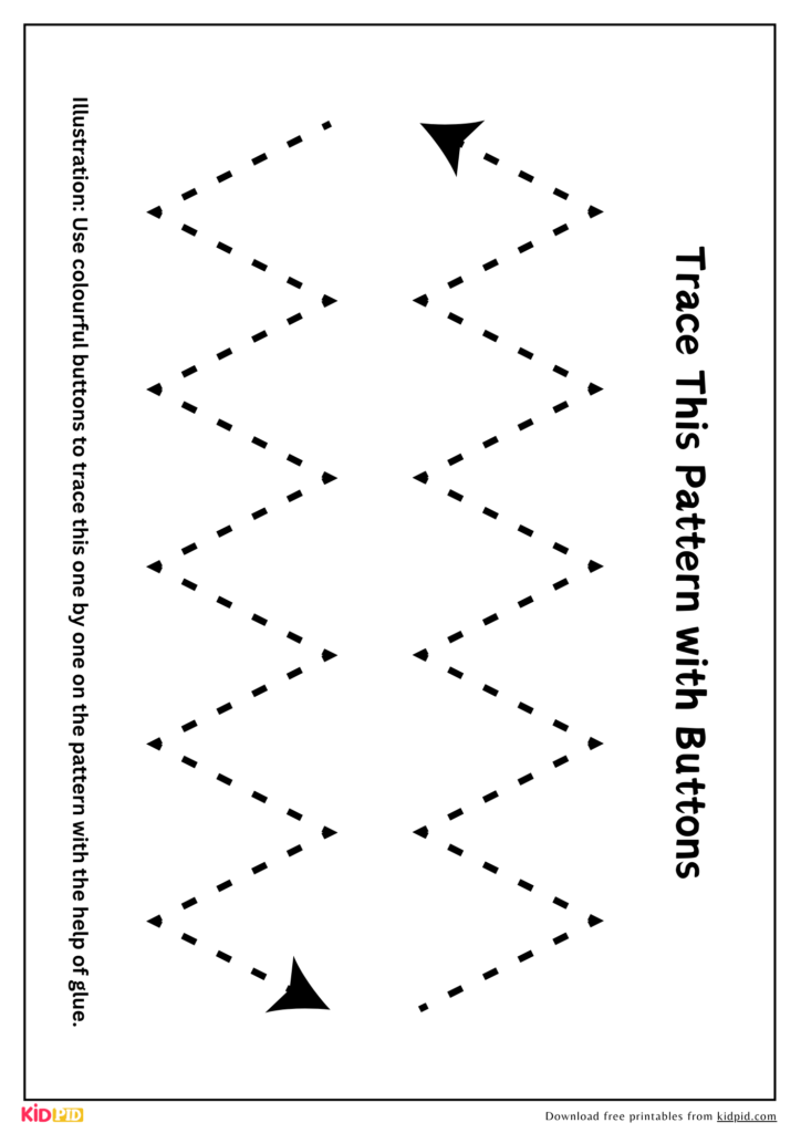 Button Pattern Printable Activity - Kidpid