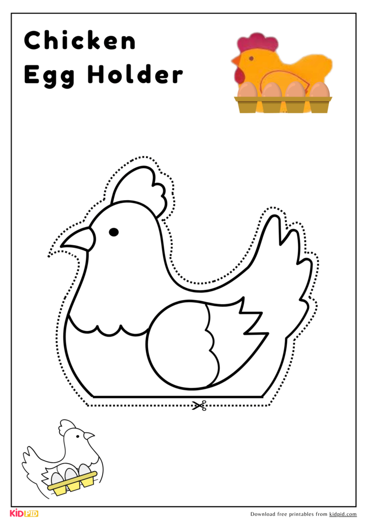 Cute Chicken Egg Holder Craft For Easter - Kidpid