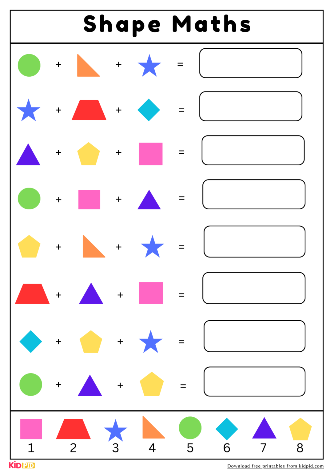 Visual Perception Shape Activity for Kids - Kidpid