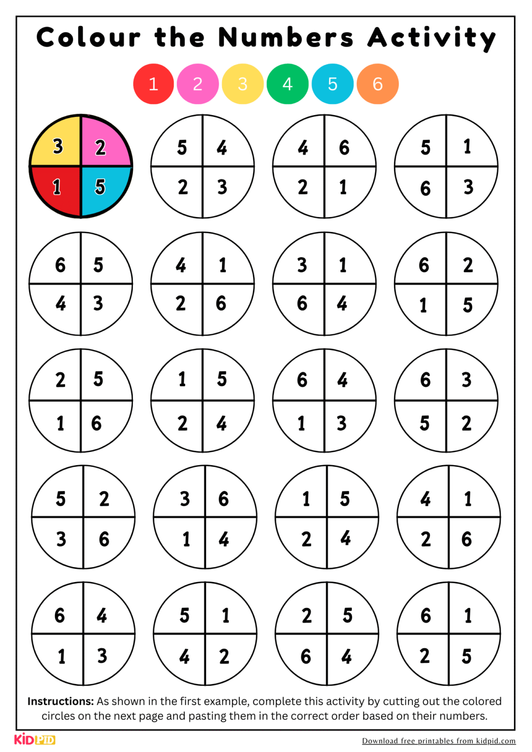 Printable Shape Pattern Brain Development Worksheets - Kidpid