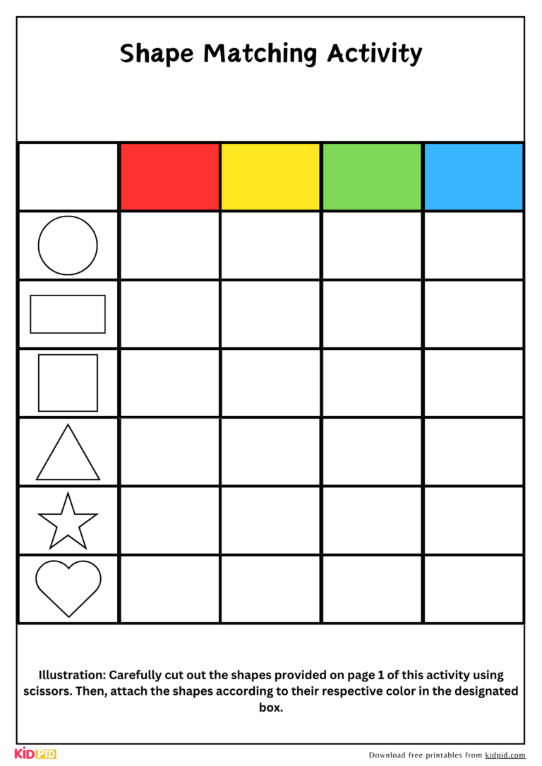 Shape Sorting Activities For Kindergarten - Kidpid