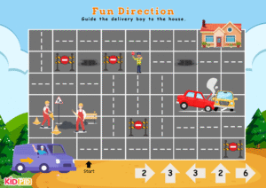 Fun Direction Adventure Game Printable Activity - Kidpid