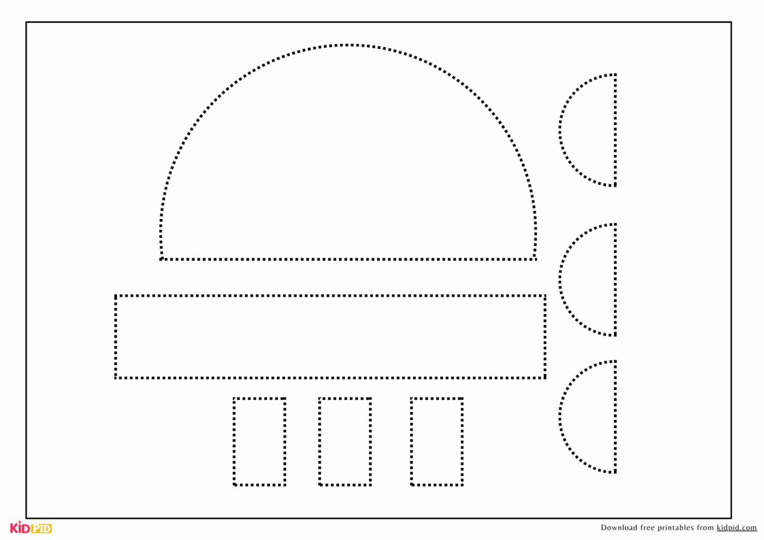 UFO Shape Puzzle and Coloring Printable - Kidpid