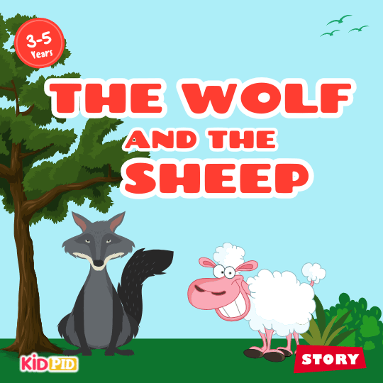 The Wolf and the Sheep Moral Story for Kids - Kidpid